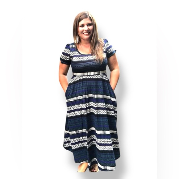 LuLaRoe | Dresses | Nwt Lularoe Riley Midi Dress | Poshmark
